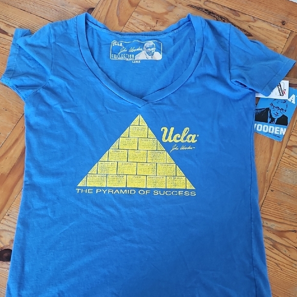 Original Retro Brand | Tops | Ucla Blue Tshirt With Yellow Pyramid ...